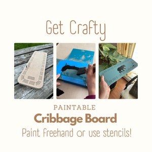 Unfinished MDF Cribbage Board: DIY Painting Party Game Night - Etsy