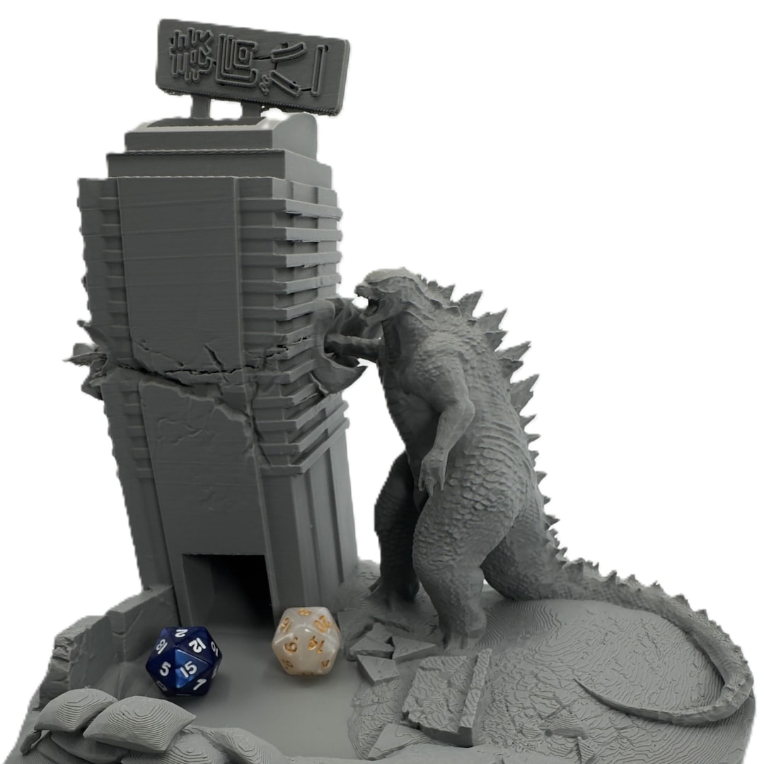 Monster Themed Dice Tower – Kaiju Dice Roller for RPG, Dnd, and ...