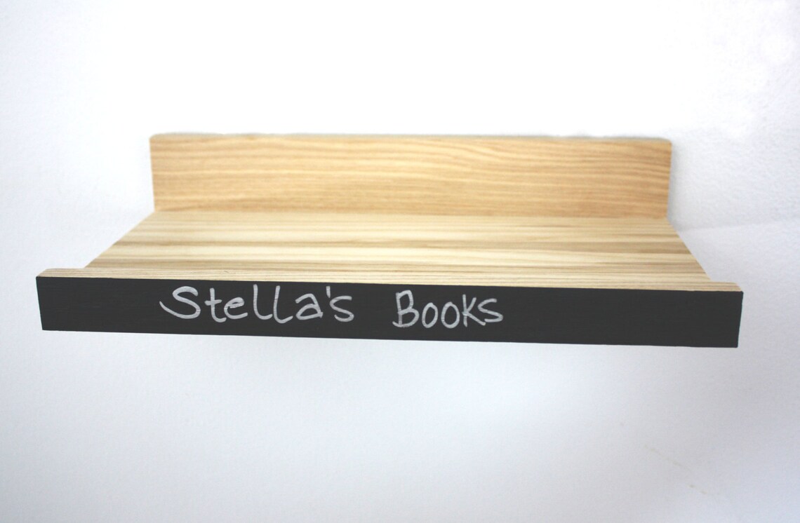 Wood Chalkboard Organizing Dispaly Shelf Floating Shelf - Etsy