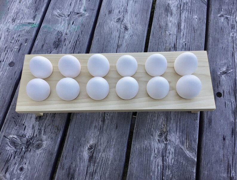 Handrcrafted Wood Egg Storage Tray Farmhouse Decor | Etsy