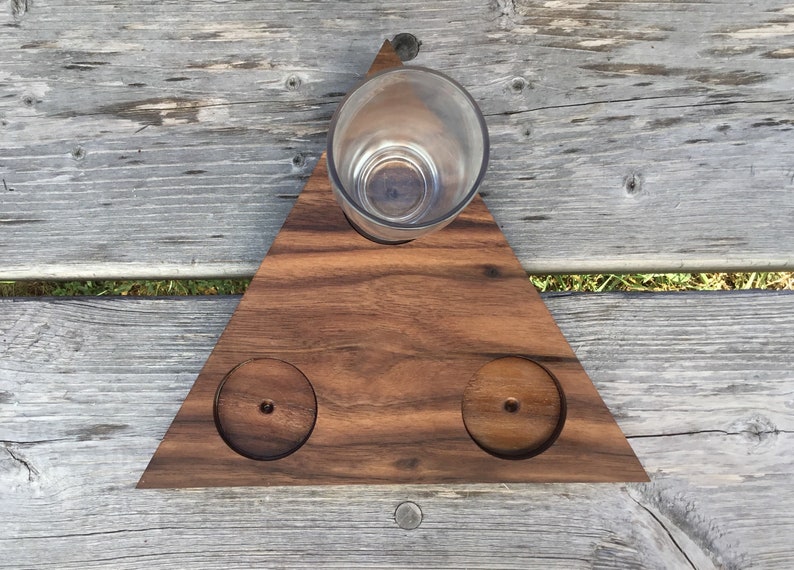 Triangle Tasting Flight Sampling Paddle Beer Wine Juicing | Etsy