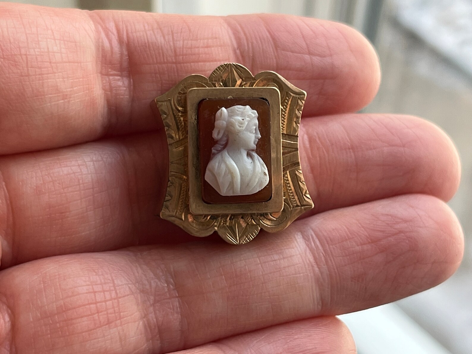 Victorian Cameo Slide Pendant Ca. 1800s - Etsy