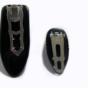 Black Bakelite Dress Clips, Carved - Set of 2, Bakelite Jewelry - Etsy