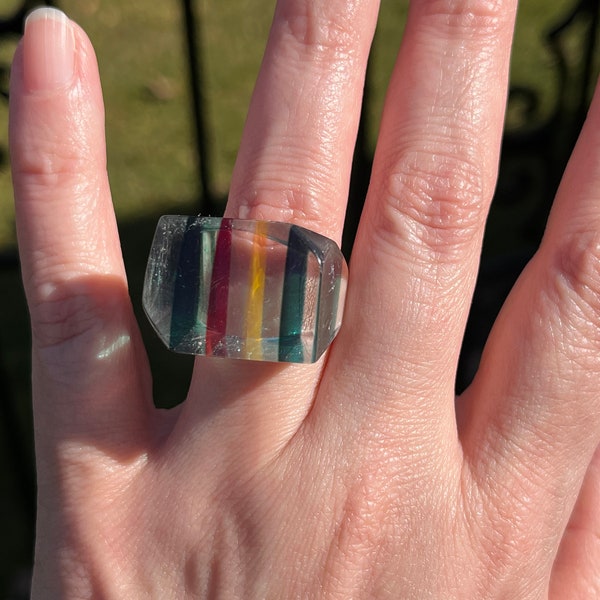 Lucite Ring - Etsy UK