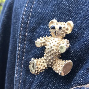 Teddy Bear Brooch, Bumpy Textured, Ca. 1960s - Etsy