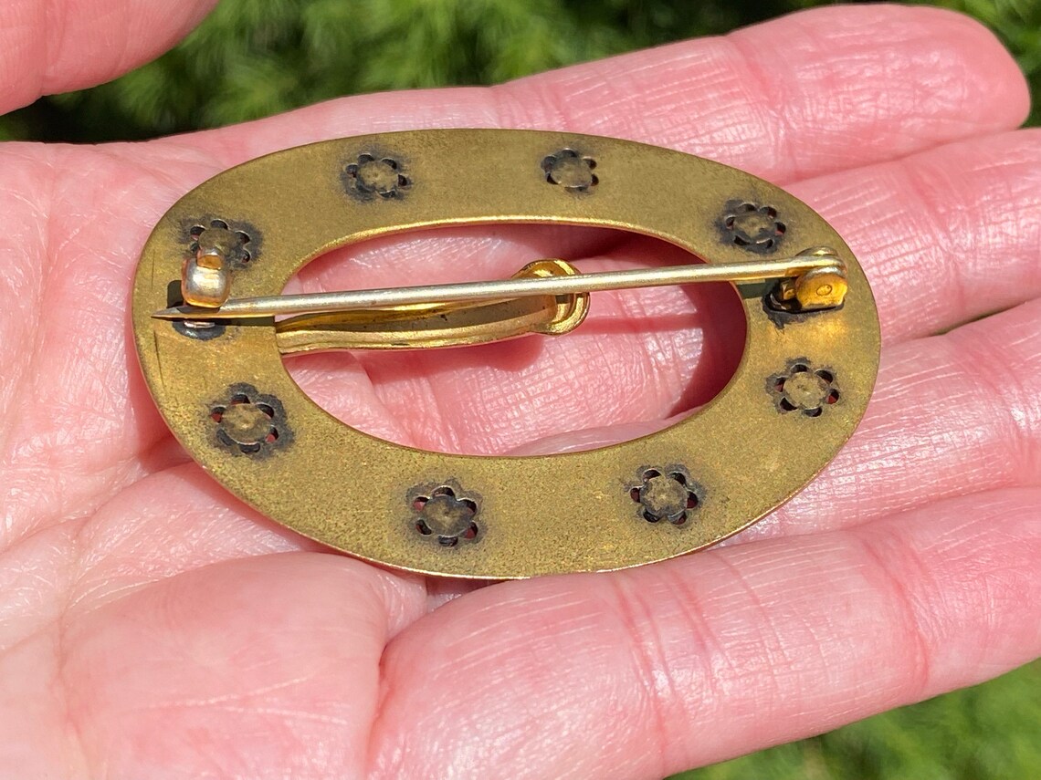 Victorian Buckle Brooch Sash Pin ca. 1900 | Etsy