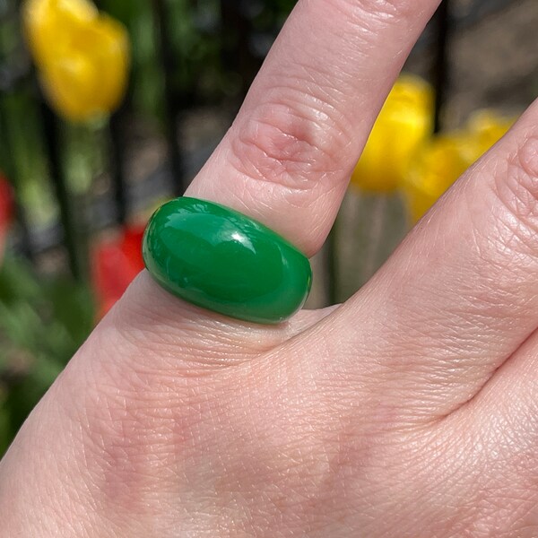 Plastic Green Ring - Etsy