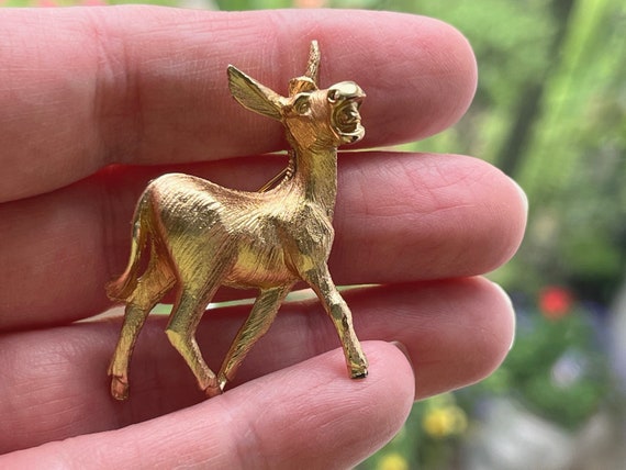 Napier Donkey Brooch, ca. 1970s - Gem