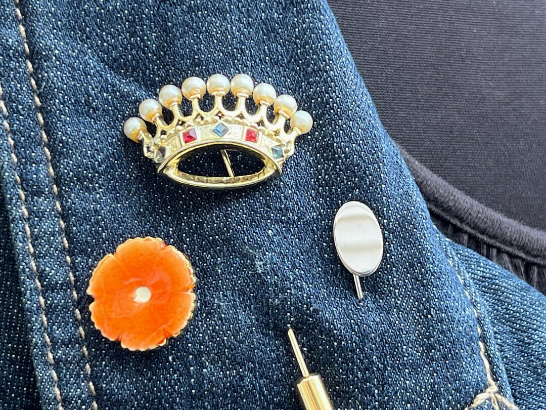 Three Vintage Stick Pins, Ca. 1970s - Etsy