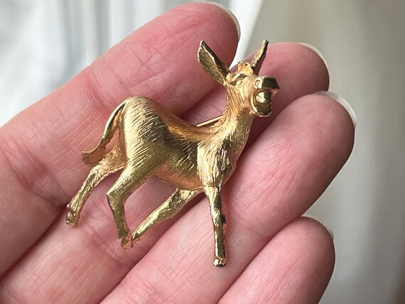 Napier Donkey Brooch, ca. 1970s - Gem