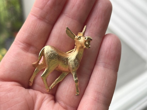 Napier Donkey Brooch, ca. 1970s - Gem