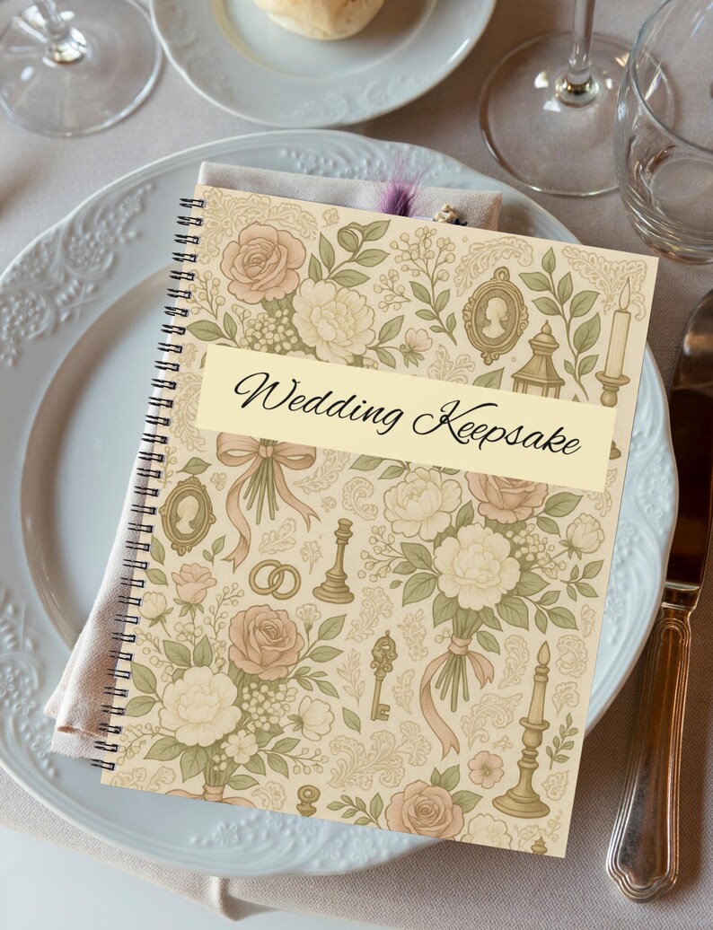 Vintage Wedding Guest Book Alternative: Nostalgic Wedding Keepsake ...