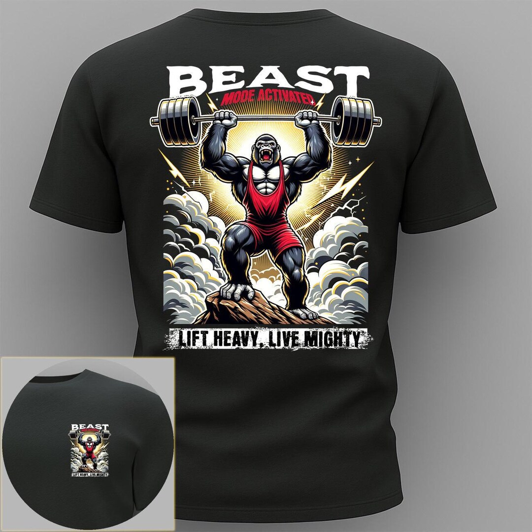 Beast Mode Lift Heavy Live | Teeandcap – Funny T-shirt, Slogan Shirt ...
