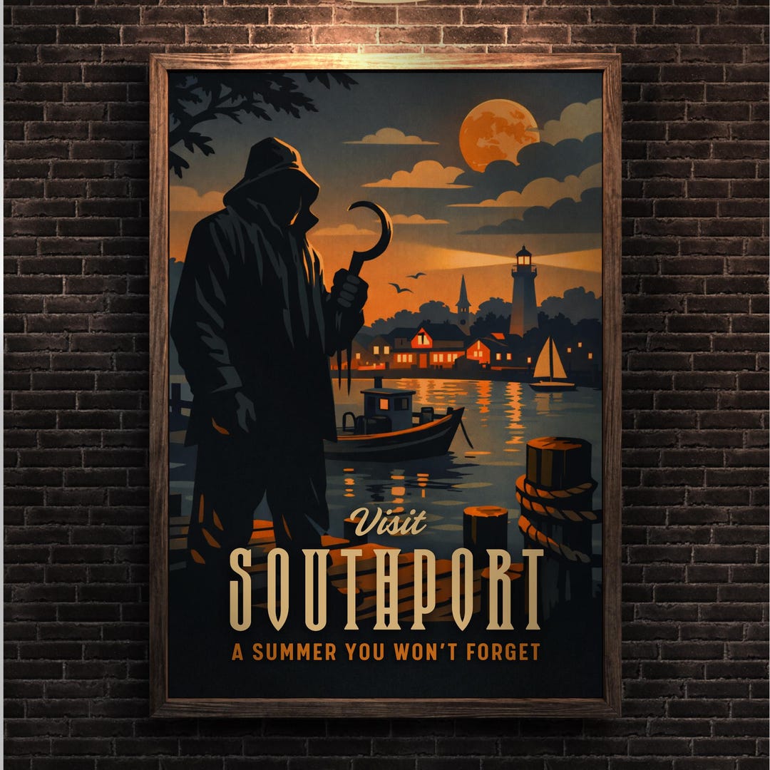 Southport Travel Poster: I Know What You Did Last Summer Horror Print ...