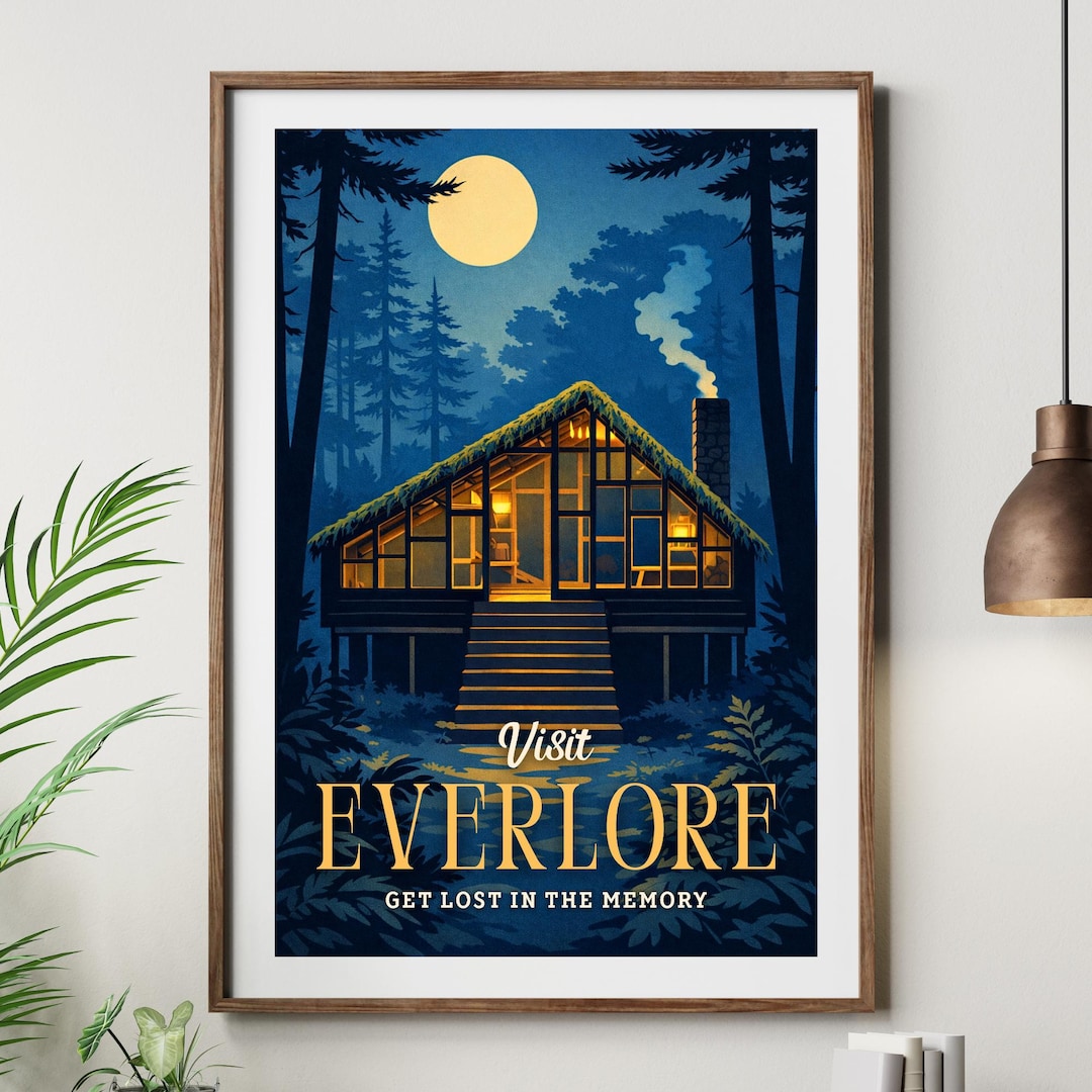 Everlore Poster, Taylor Cabin Wall Art, Cottagecore Eras Print - Etsy
