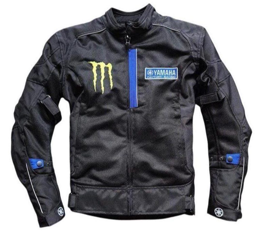YAMAHA Racing Biker Leather Jacket Yamaha Black Biker Racing Jacket ...