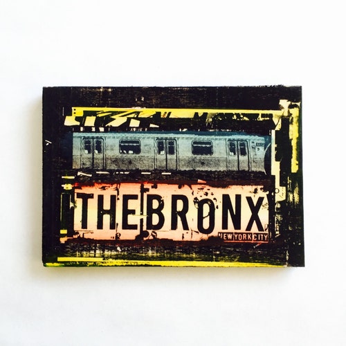 Uptown & the Bronx New York City Subway Sign Wood Sign | Etsy