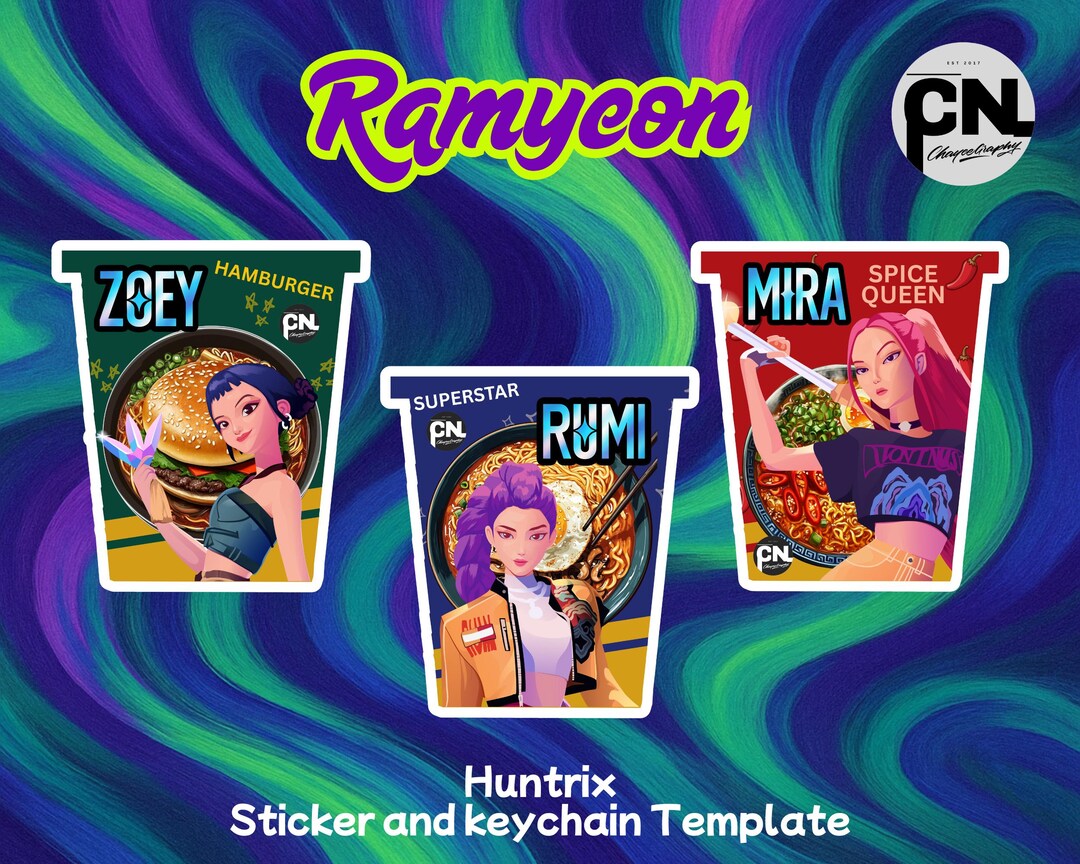 Ramyeon | Kpop Demon Hunter | Vector Digital Art Print | by ...