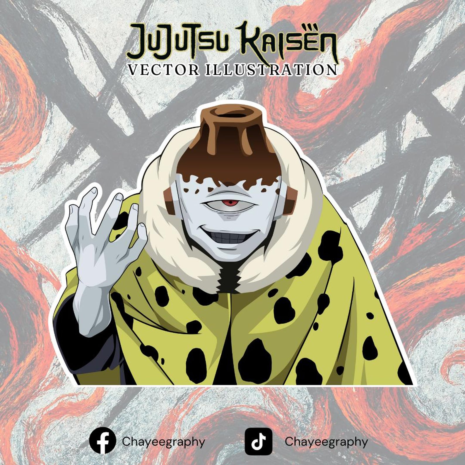 Jogo-inspired Hand Drawn Vector PNG | Jujutsu Kaisen Anime Fan Art ...