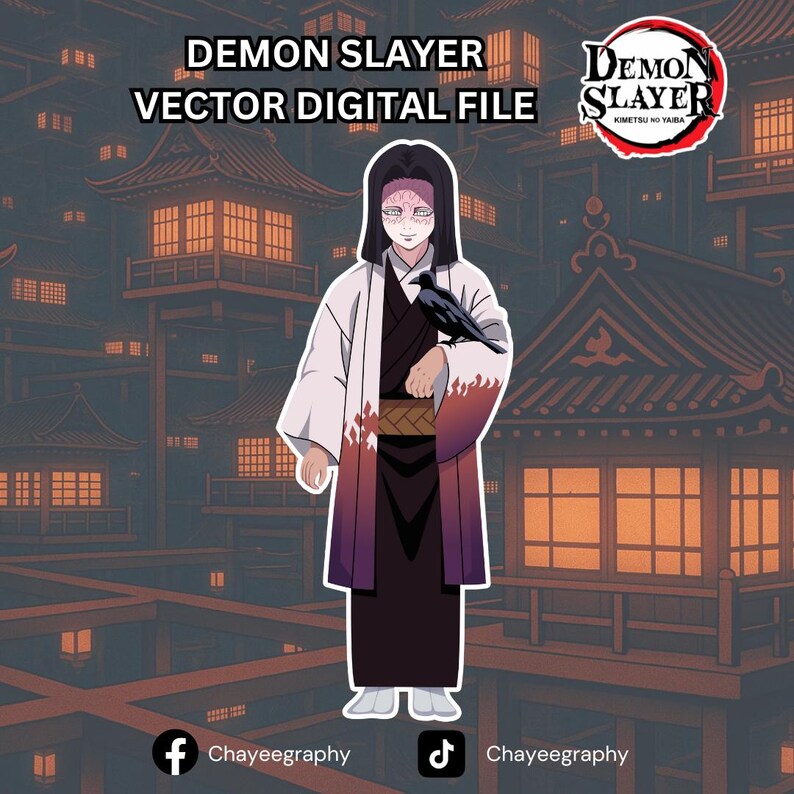 Kagaya Ubuyashiki - Demon Slayer Hand Drawn Vector by Chayeegraphy - Etsy