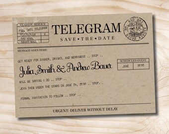 Telegram Invitation | Etsy