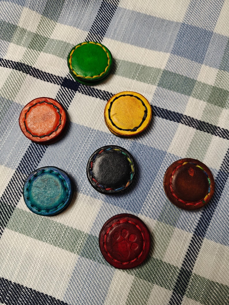 Handcrafted Leather Fidgets - NEW Thread Colors!!! - Etsy