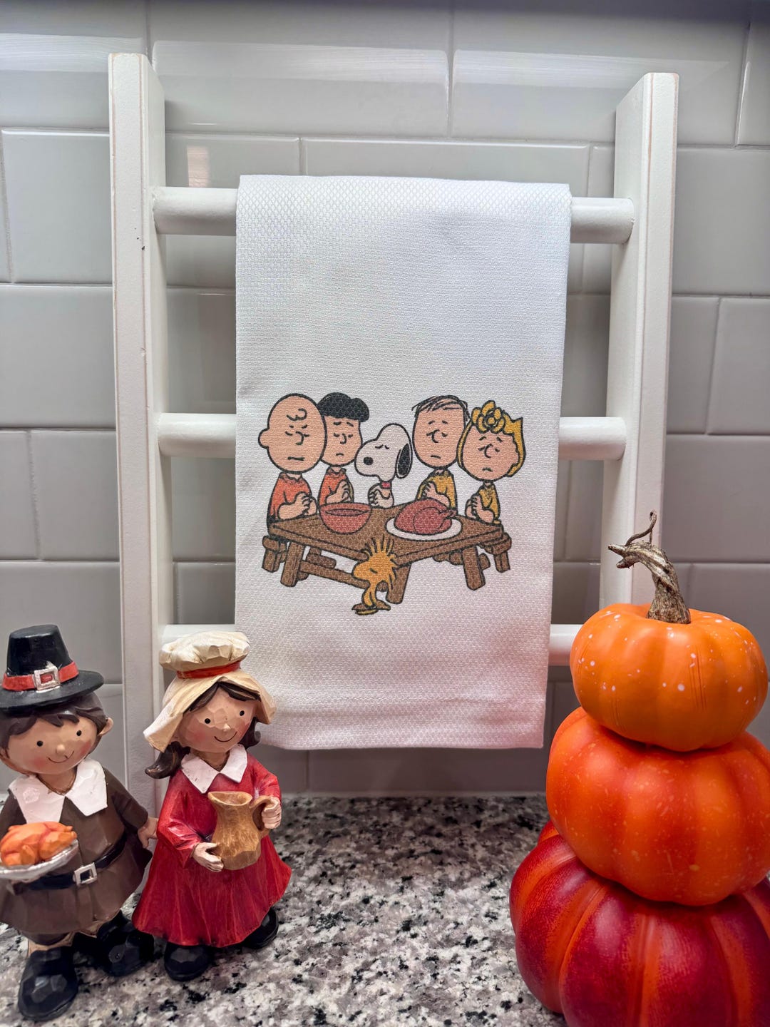 Charlie Brown Peanuts Fall Seasonal Thanksgiving Dinner | Tea Towel ...