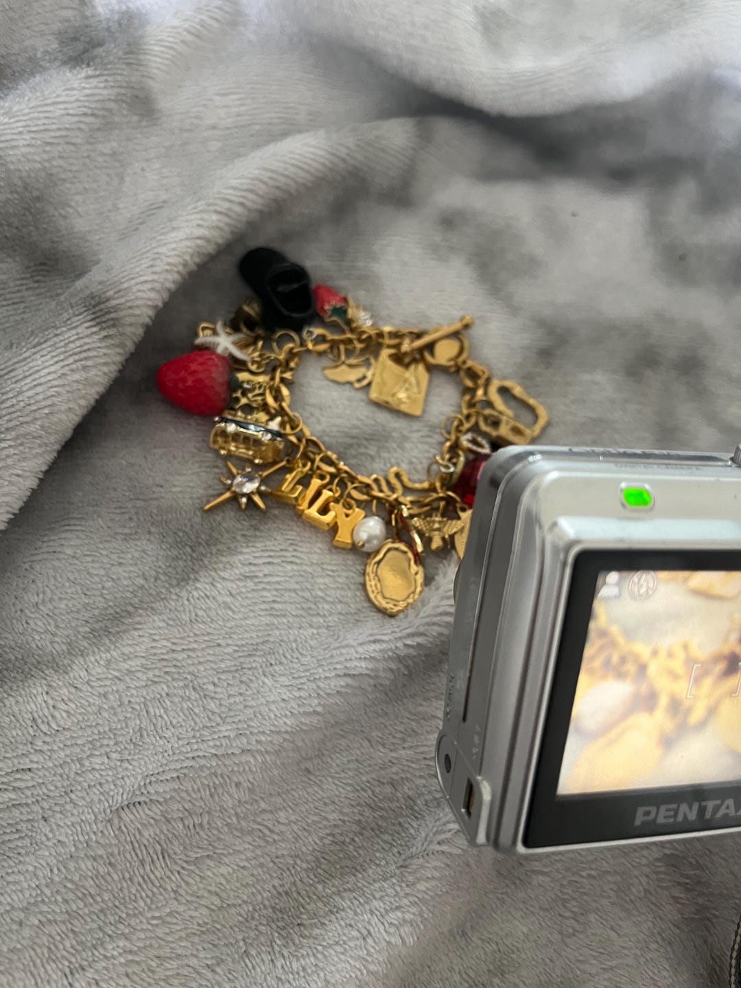 Softie Coquette Custom Charm Bracelet | Blush Drop - Etsy UK