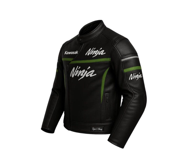 Kawasaki Ninja Racing Motorbike Jacket Real Genuine Motorgp Biker ...
