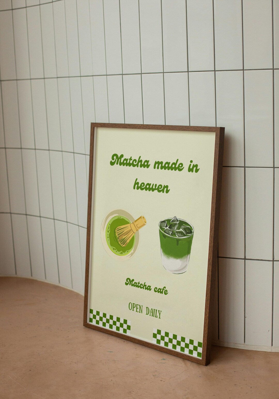 Matcha Station Sign & Recipe - Etsy