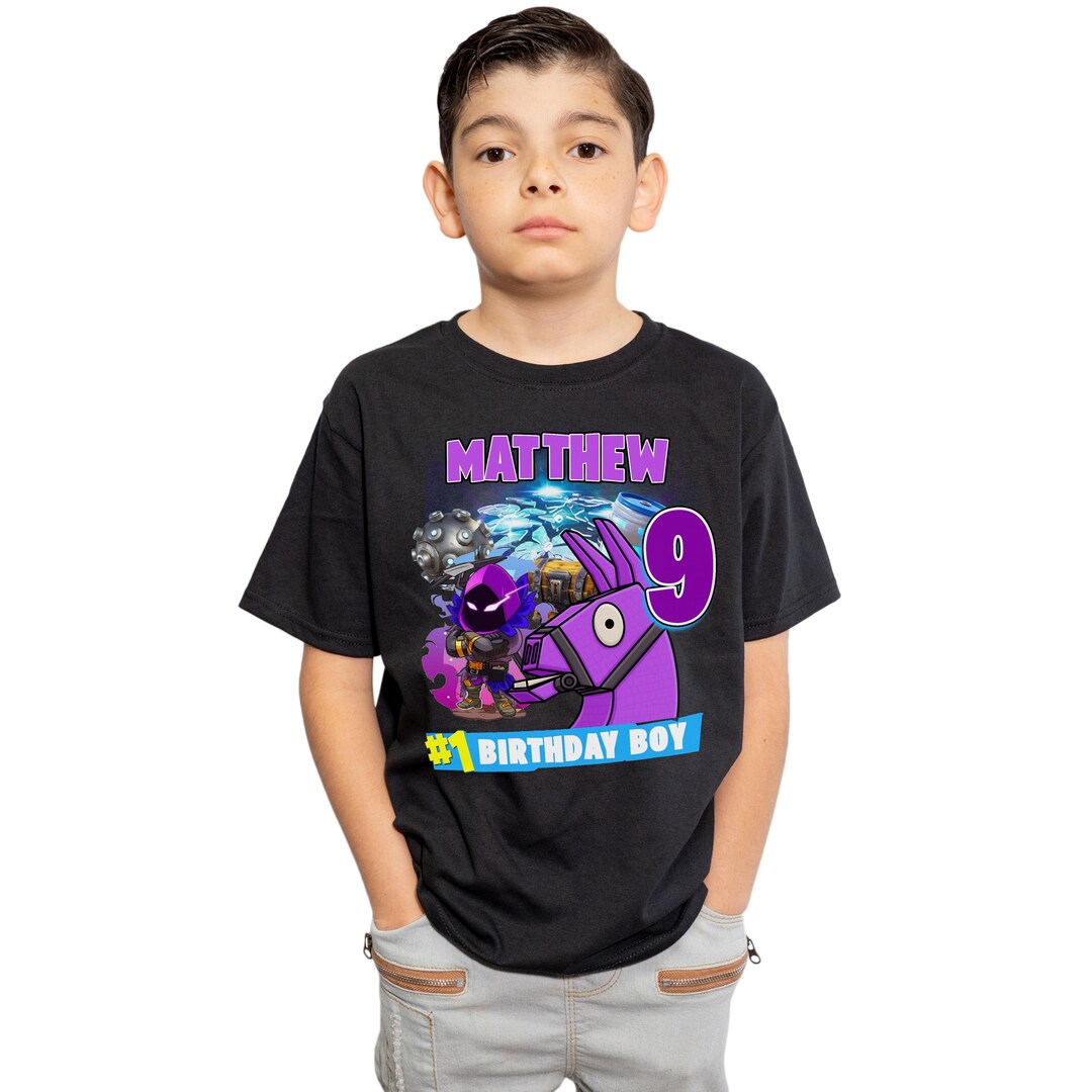 Custom Forn!t3 Birthday Shirt: Personalized Name & Age, Matching Family ...