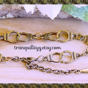 Handcuff Bracelet ,entrapment Hand Cuff Adjustale Bronze Unisex ...