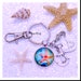 Starfish Keyring, Underground Beach Starfish Bezel Keyring ,key Ring ...