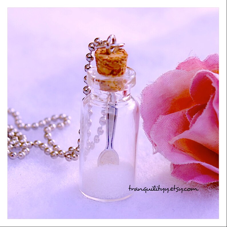 A Spoon Full Of Sugar Necklace Bottle Necklace Mary Poppins | Etsy