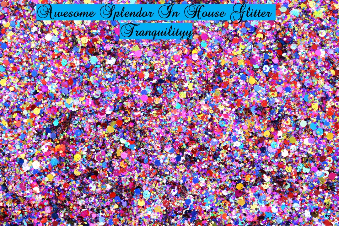 Splendor Chunky Glitter Blend/colorful Glitter/candle Toppers/ Nail Art ...