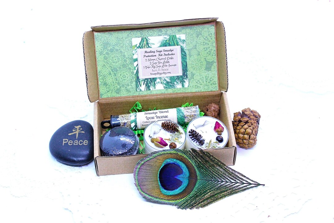 Protection Smudge Kit/spiritual Healing Sacred Smudge Kit/home Blessing ...