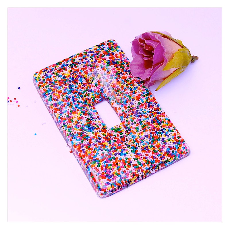 Sprinkle Light Switch Cover Super Sale Sprinkle Resin Light | Etsy