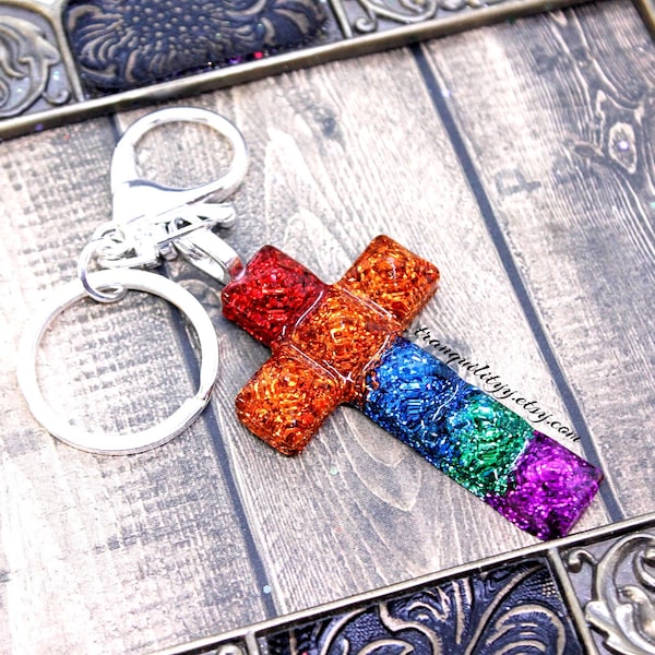 Resin Cross Necklace - Etsy