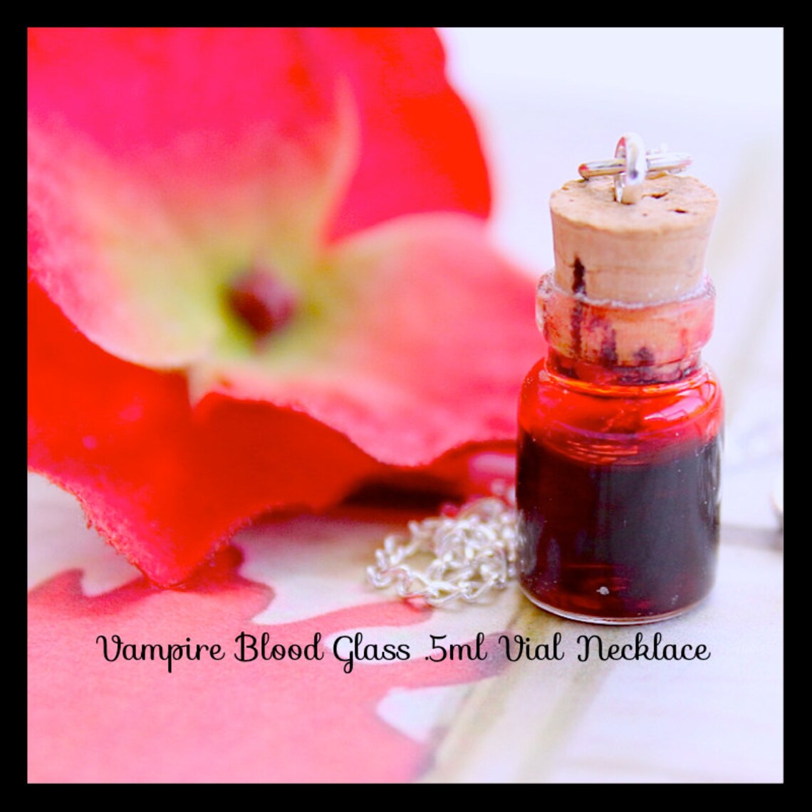 Vampire Blood Necklace Vampire Treat Necklace Realistic | Etsy