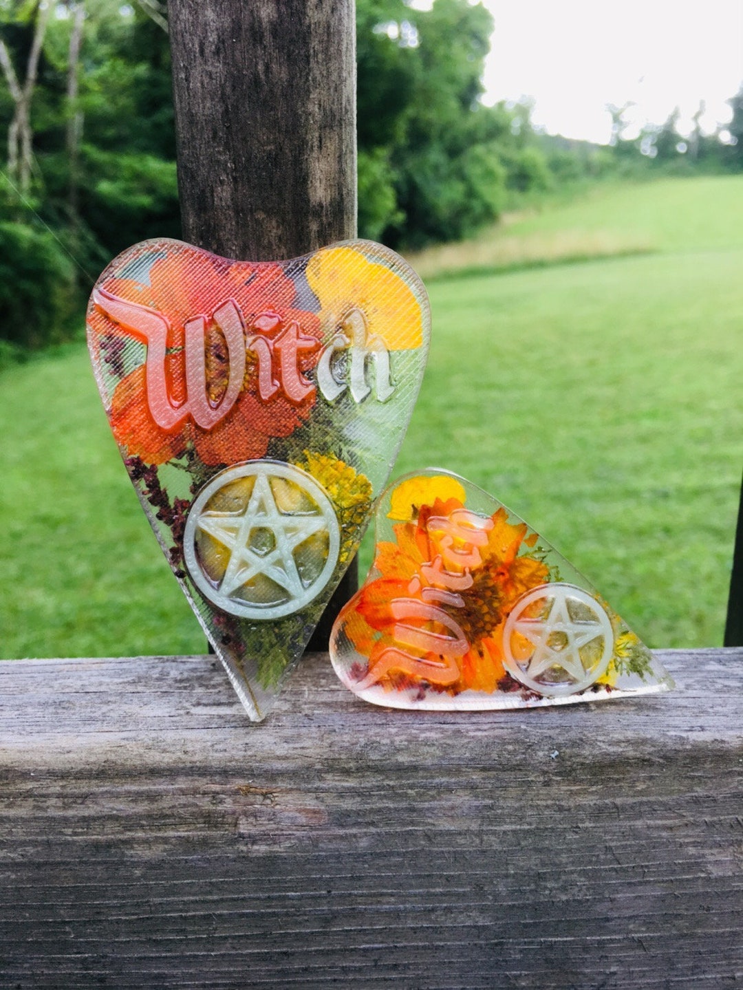 Ouija Planchette Key Ring /glow in the Dark Witch Ouija Oracle/spirit ...