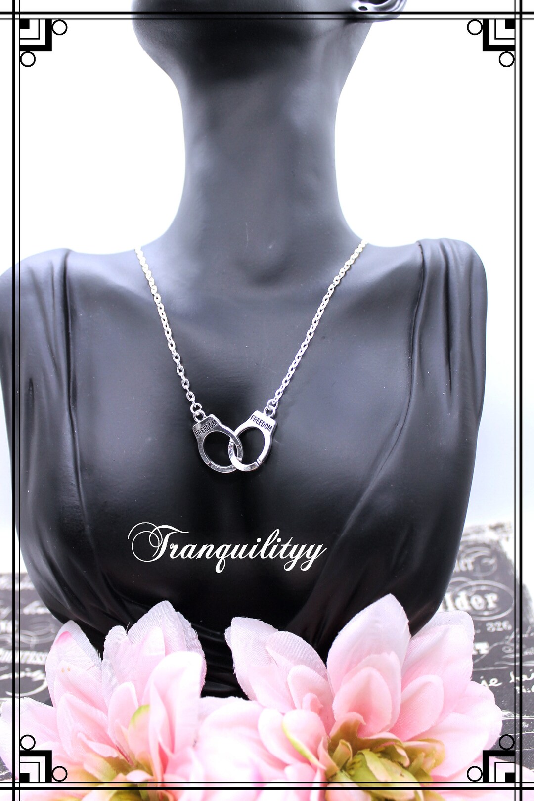 Silver Handcuff Necklace: Fun Choker Jewelry - Etsy