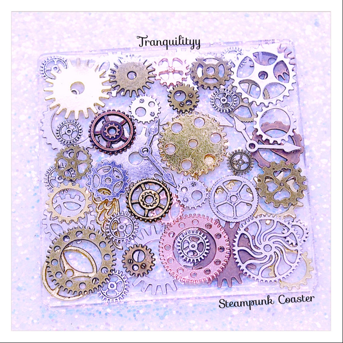 Steampunk Coaster /Ready To Ship /Resin Steampunk gear Coaster | Etsy