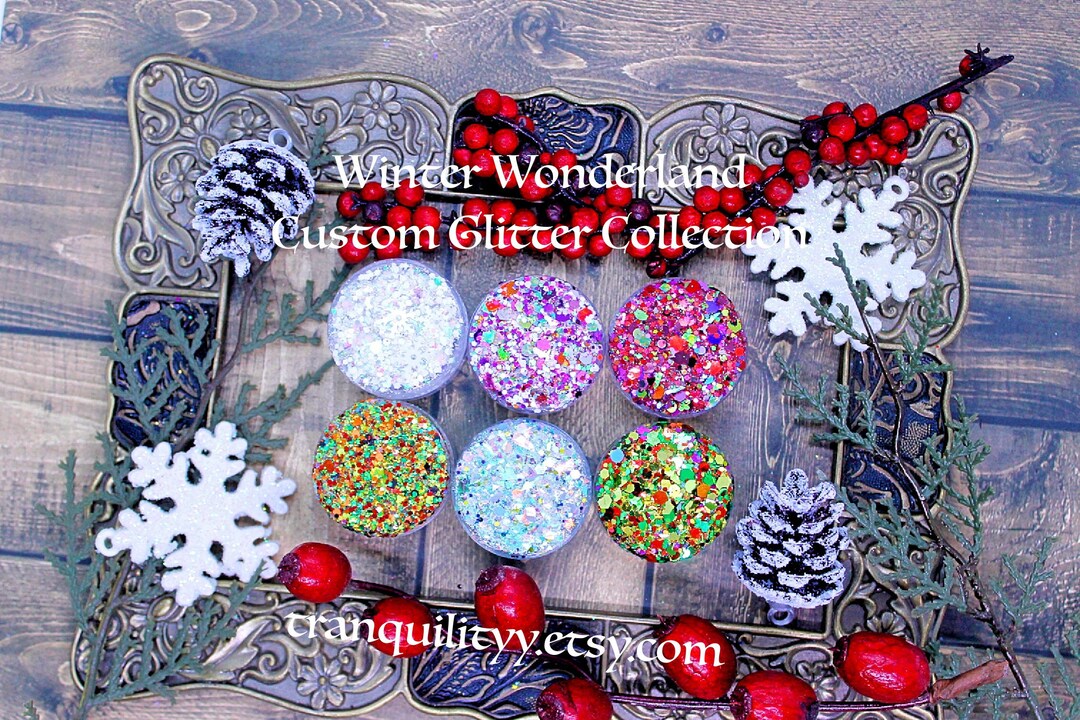 Winter Wonderland Glitter Mix Set: 6 Custom Colors - Etsy