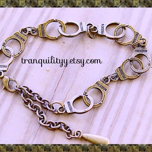 Handcuff Bracelet ,entrapment Hand Cuff Adjustale Bronze Unisex ...