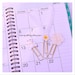 Planner Paper Clips , Book Accessories , Calender Clips, 3 Ribbon ...