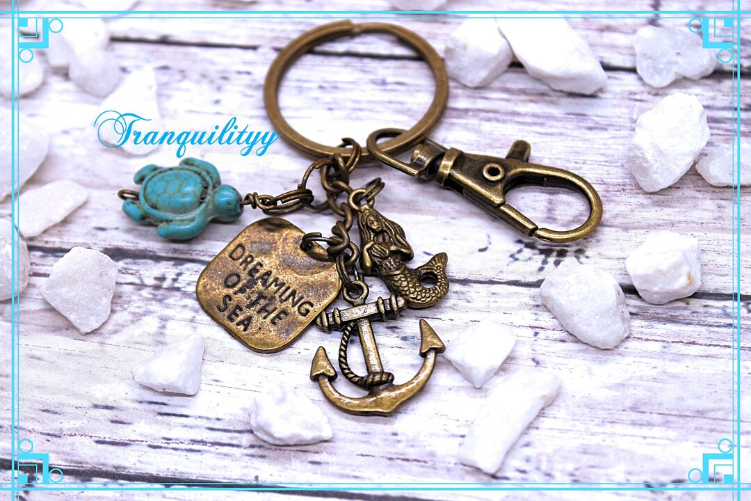 Beach Key Chain, Good Beach Vibes, May You Always Have a Shell in Your ...