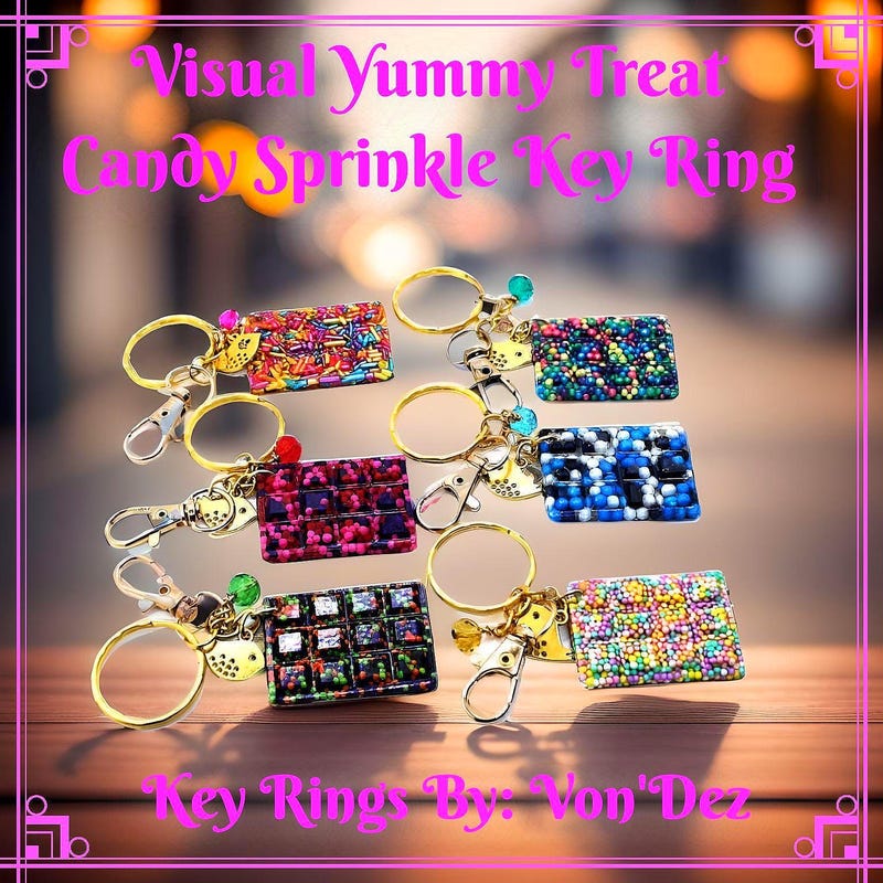 Key Ring Sprinkles - Etsy