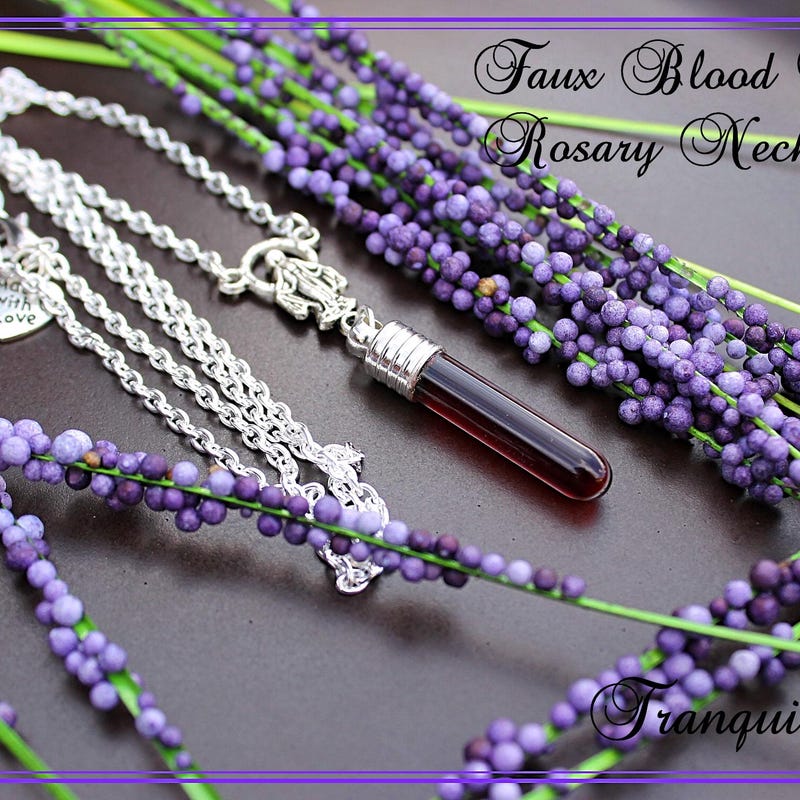 Blood Vial Necklace - Etsy