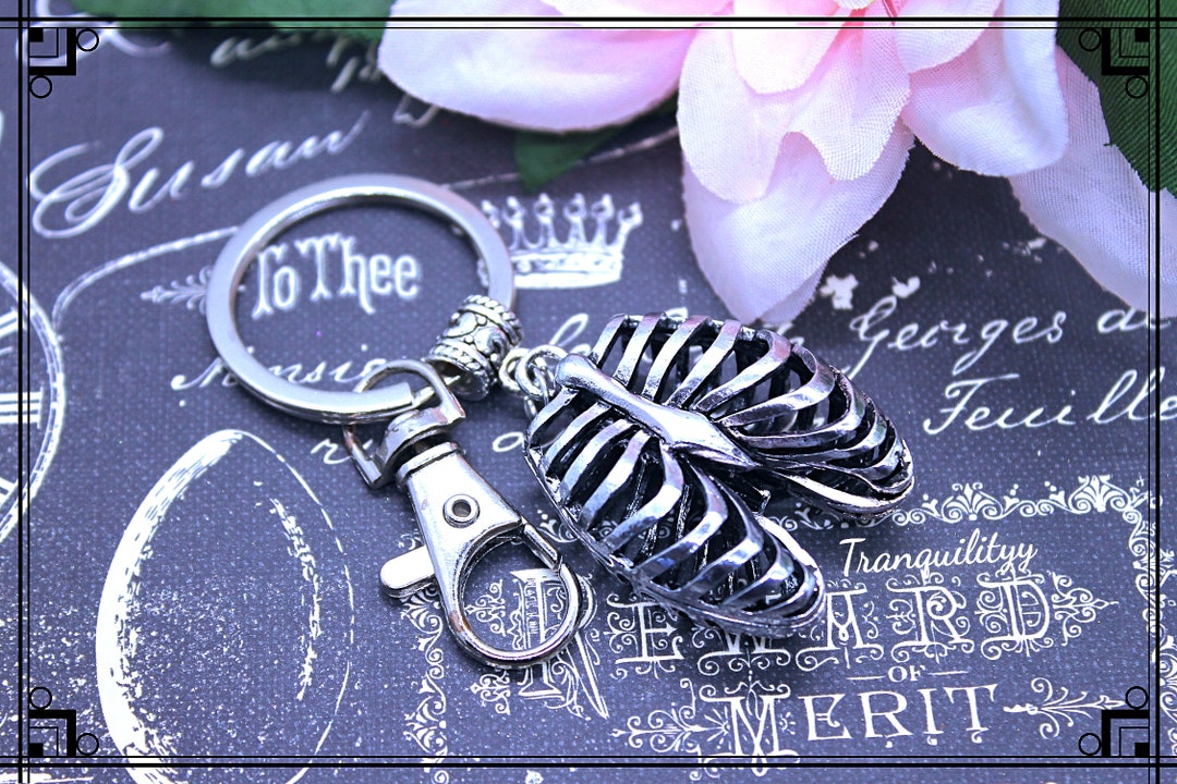 3D Rib Cage Keyring: Steel Anatomy Keychain, Doctor Nurse Gift - Etsy