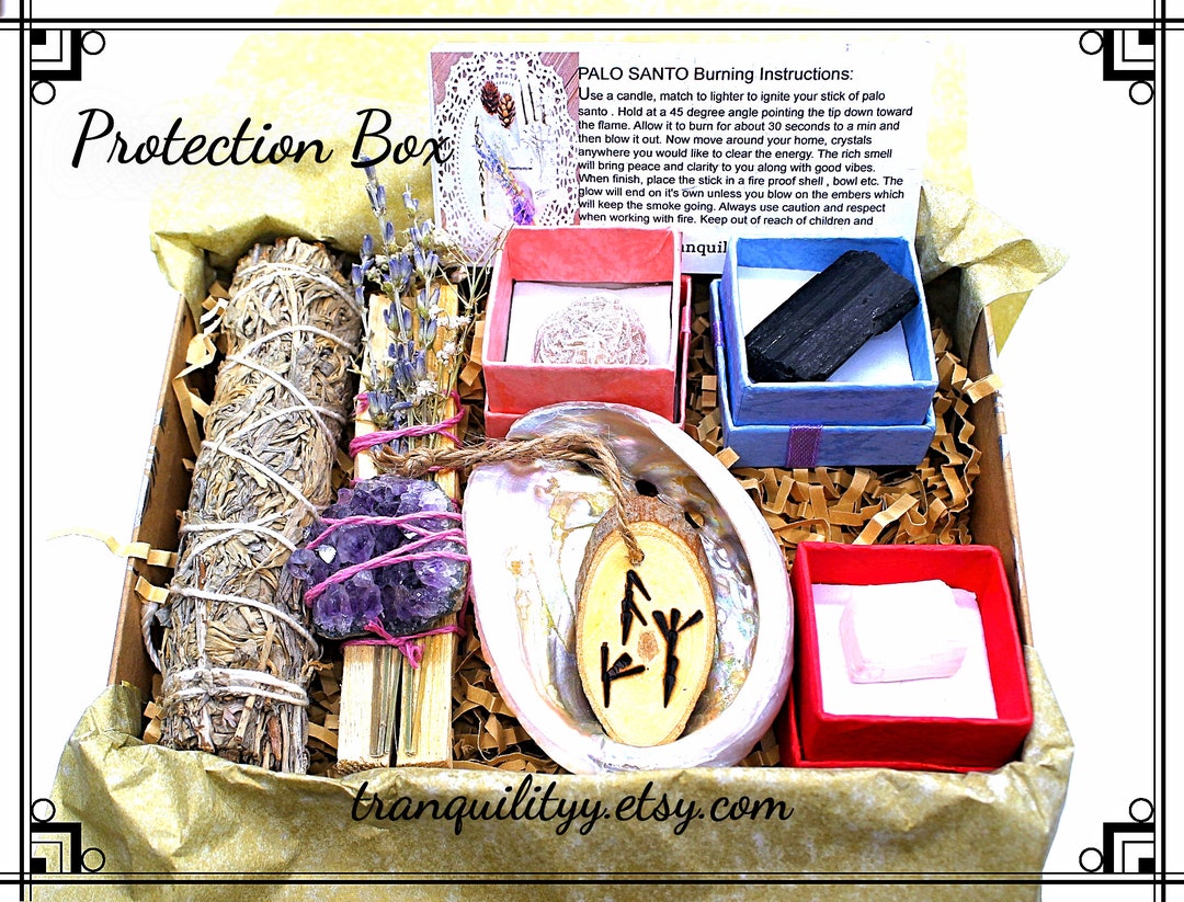 Protection Love Intention Kit/sacred Spiritual Healing/ Palo Santo/home ...